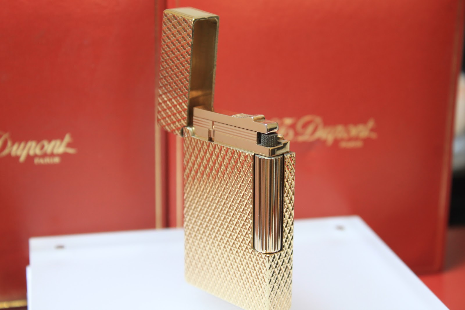ziq S.T. DUPONT collections: ORIGINAL S.T.DUPONT LINE 2 GOLD WITH RARE ...