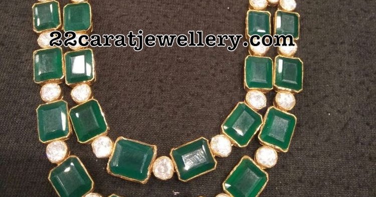 Two Layer Emerald Medium Size Set - Jewellery Designs
