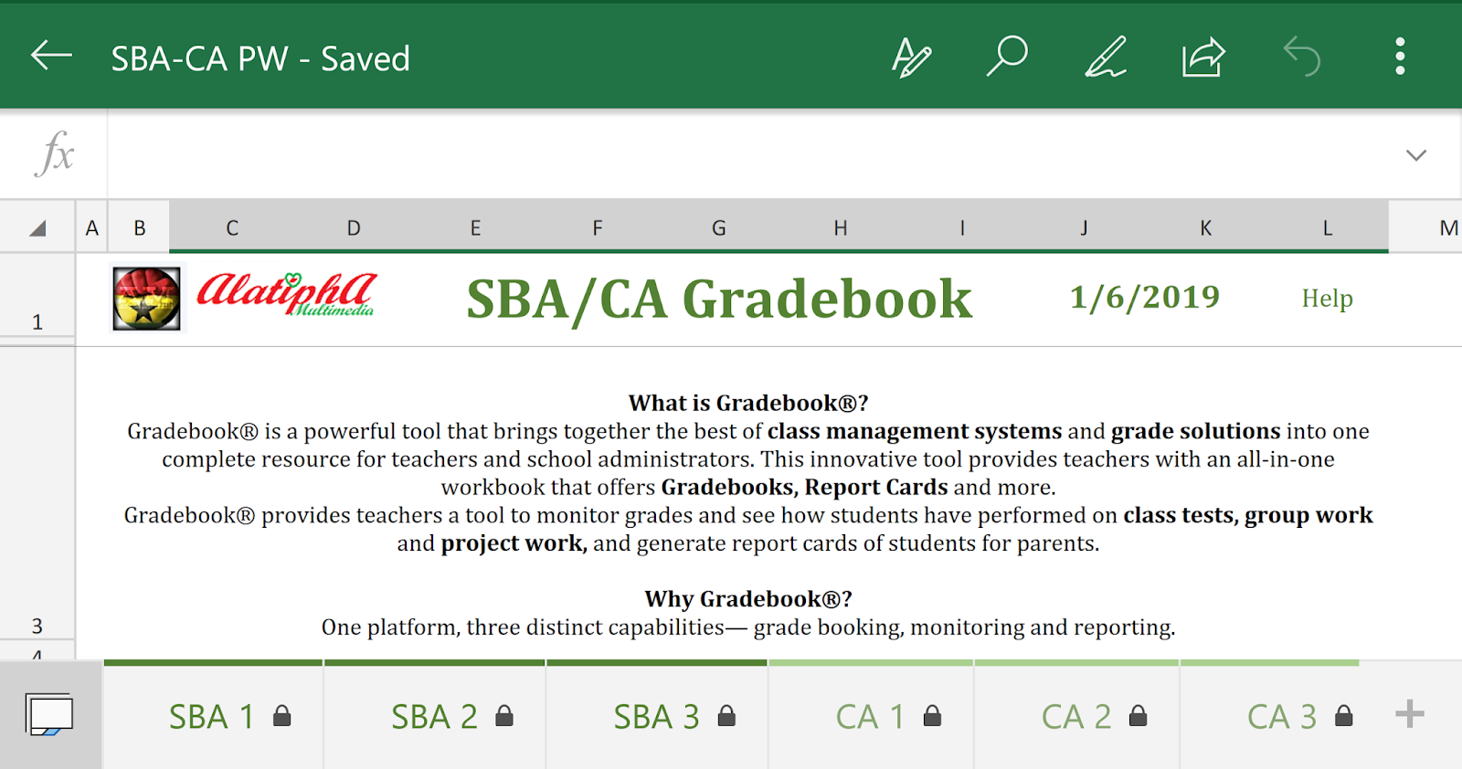 AlatiphA Multimedia : Awake Ghana Youth : SBA and CA Gradebook for JHS and Primary - Free Download