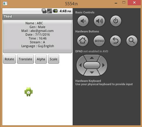 Android Tutorials: All In one [ splash screen ,time picker ,date picker , scroll layout , intent ...