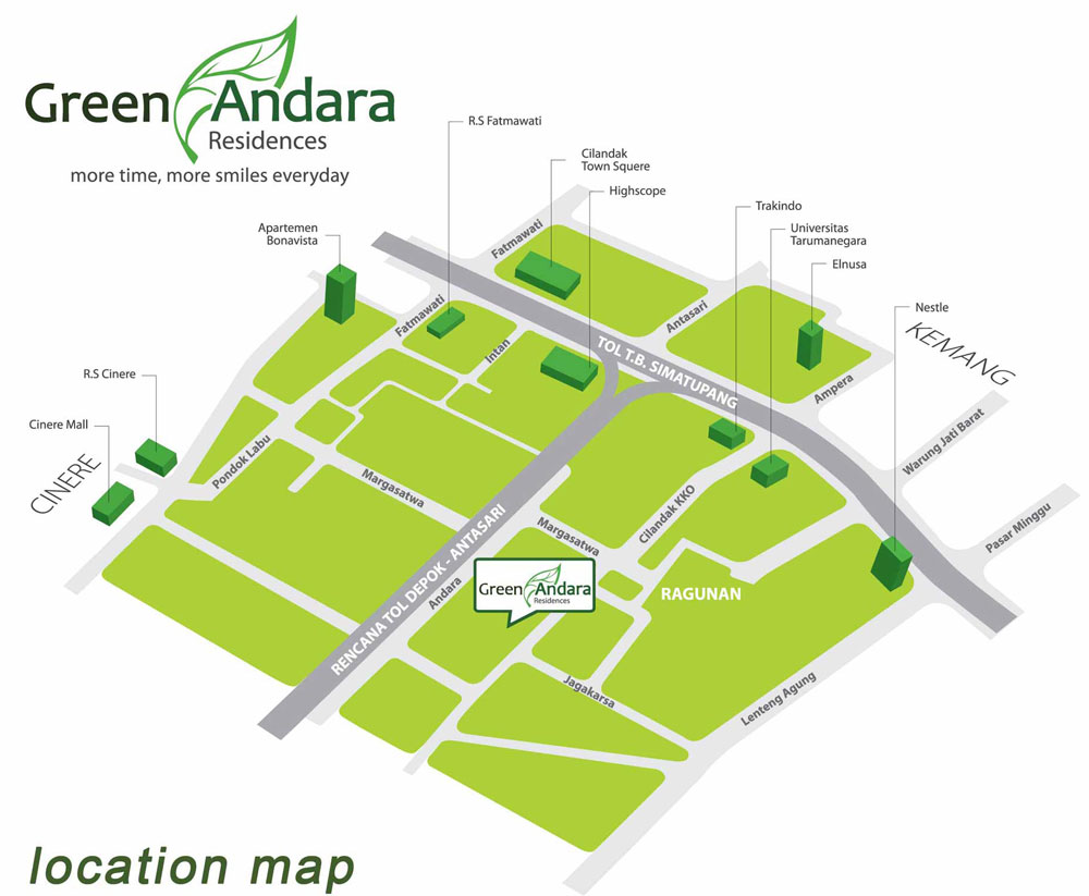 Green Andara Residences: Map