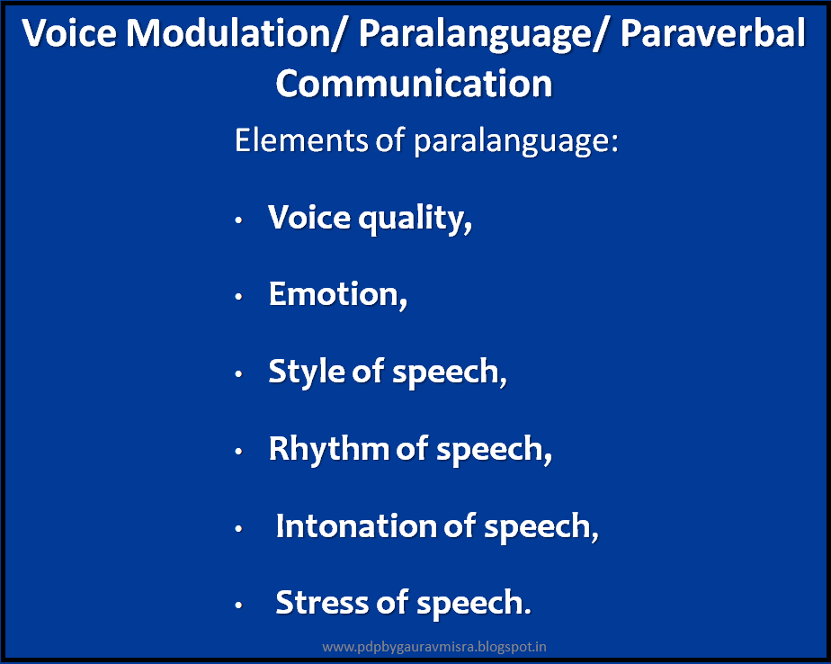 PDP NOTES By Gaurav Misra: BODY LANGUAGE 1.5