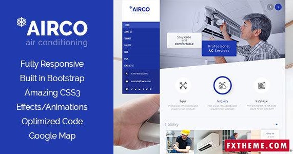 Jojo Jirou Airco - Air Condition and Heating HTML Template air ...