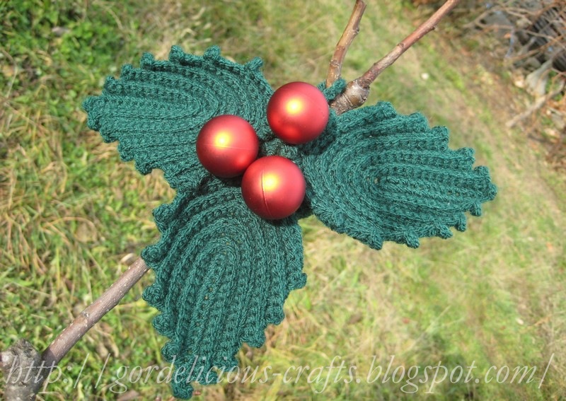 gordelicious creative crafts: Christmas leafs ornament