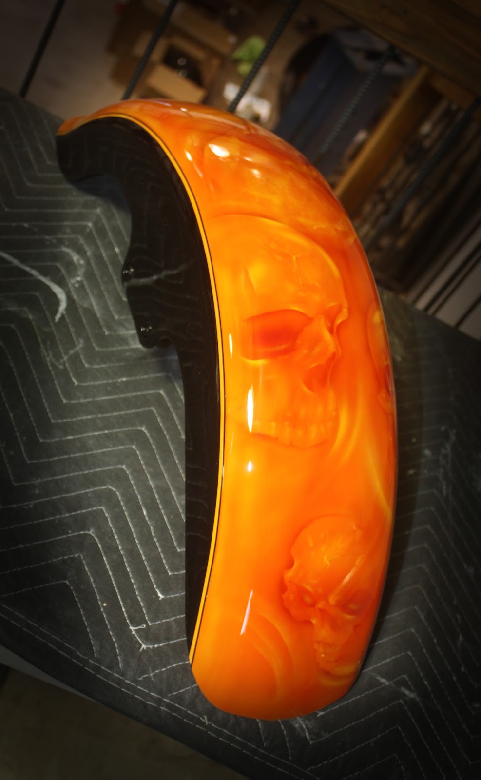 Online Motorcycle Paint Shop: Black and Orange pearl candy two tone ...