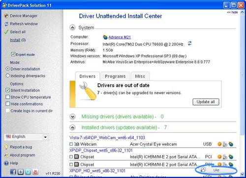 DVD DriverPack Solution 11,8 "New"