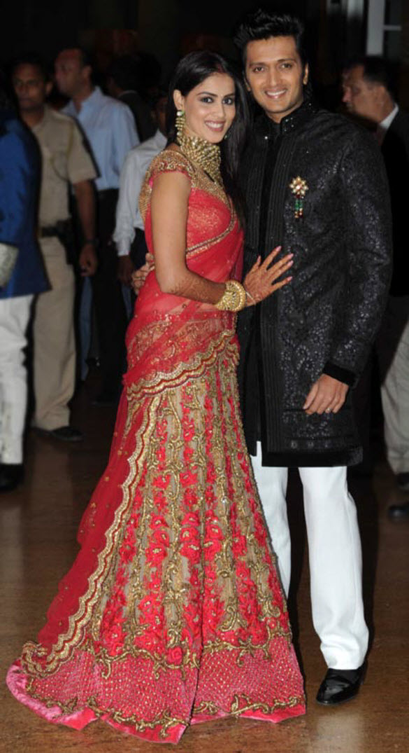 Actress Genelia, Ritesh Deshmukh Marriage Reception Photos | amazegallery