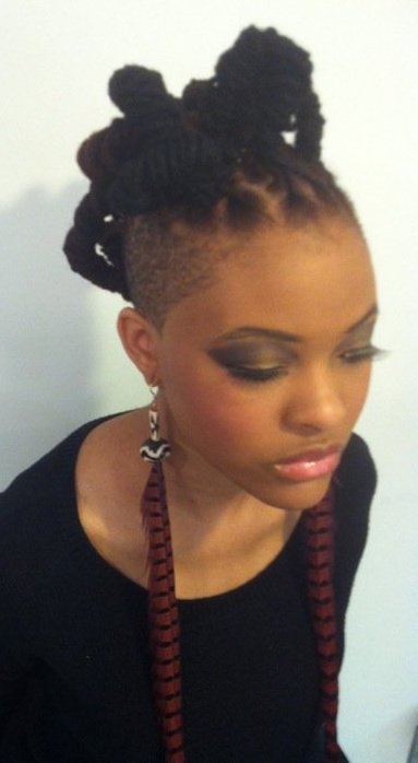Naturally Beautiful Hair: Stylish Option's For Your Loc Hawk!