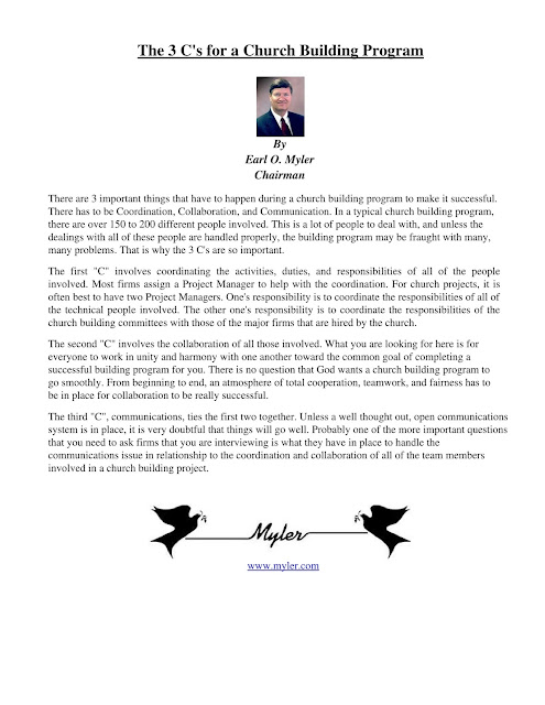 The 3 C's for a Church Building Program