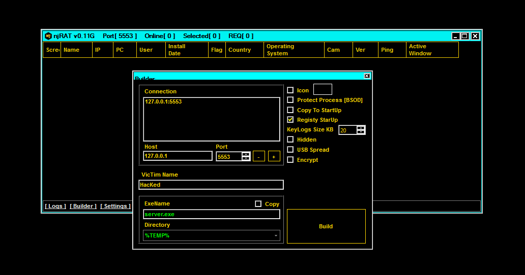 NjRAT-Version: NjRAT v0 11G