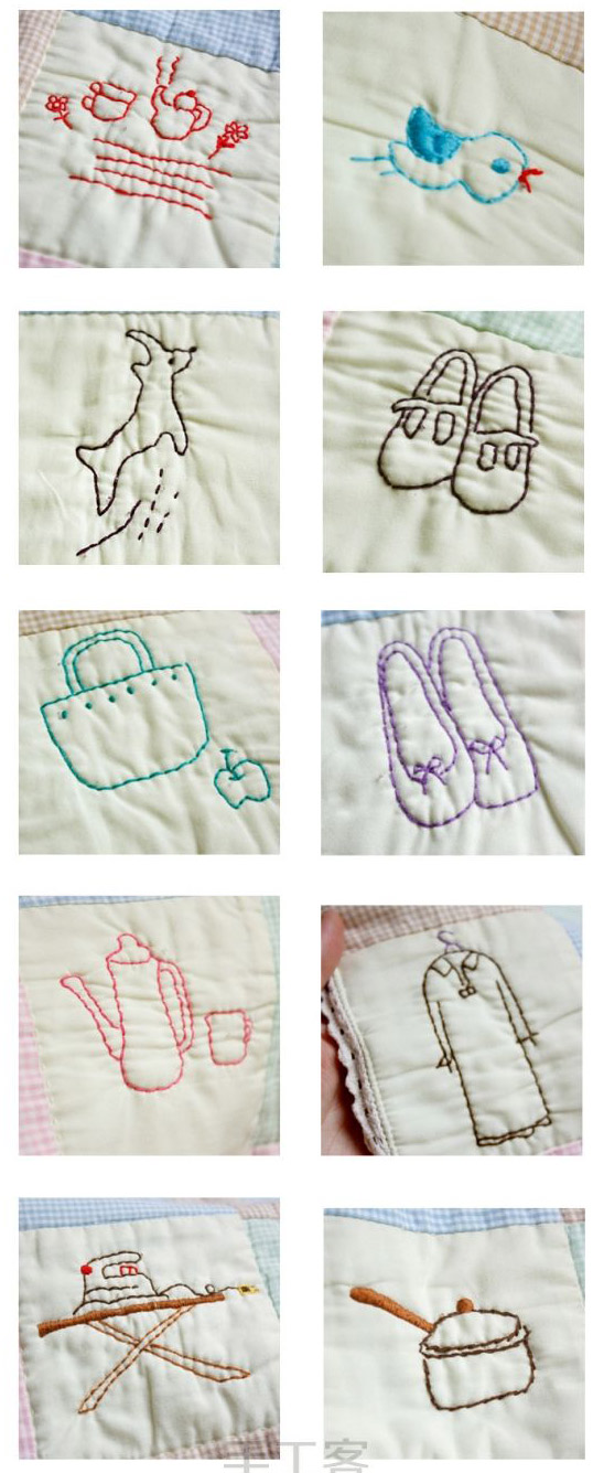 Patchwork Quilt with Embroidery. ~ DIY Tutorial Ideas!