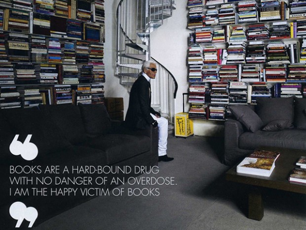 Livin´sponge: Karl Lagerfeld library / Studio