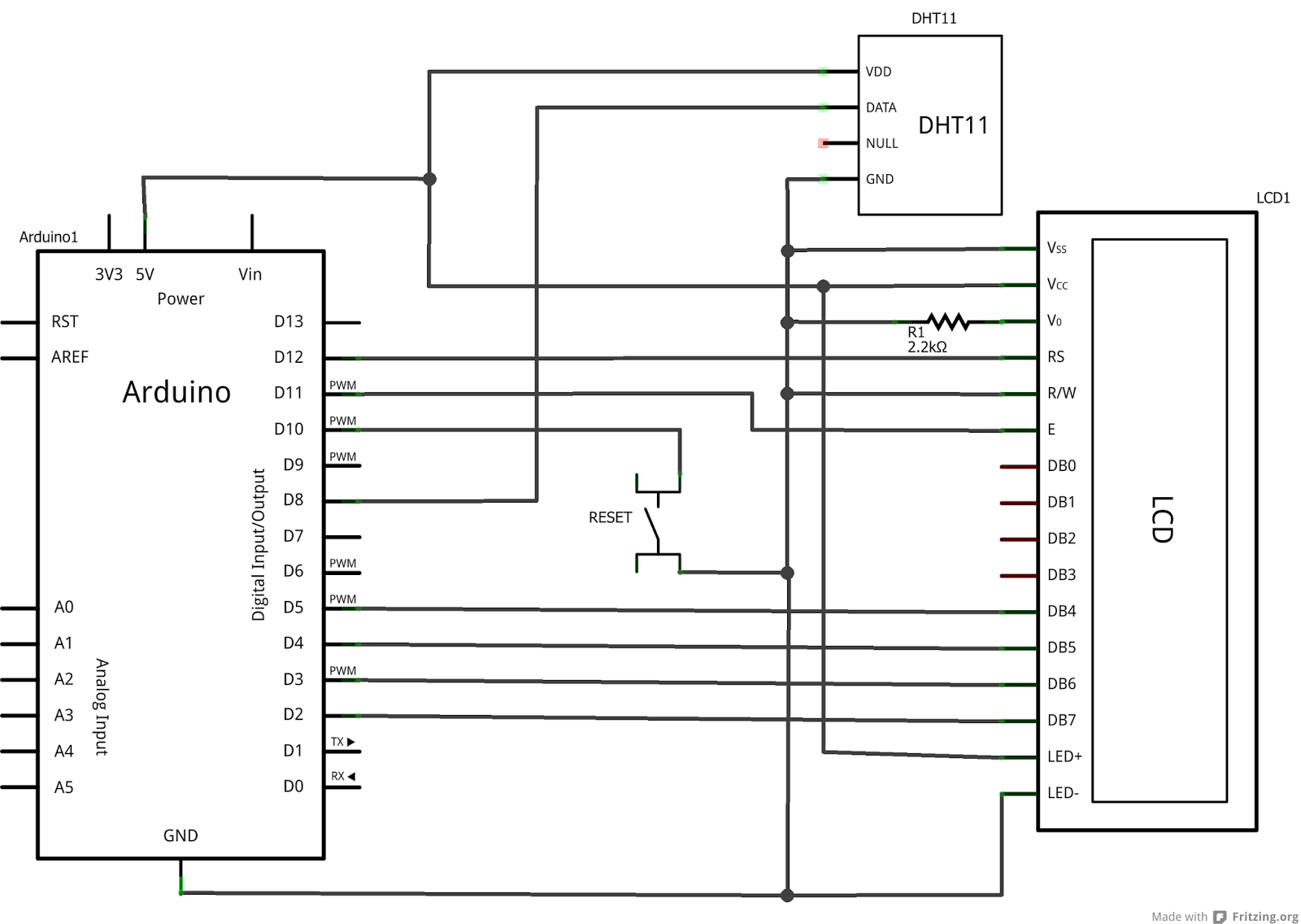 DHT11 e Arduino: Termometro con temperatura minima e massima ...
