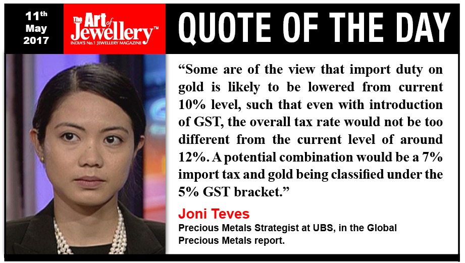 The Art of Jewellery: #AOJQuote of the day 11th May 2017: