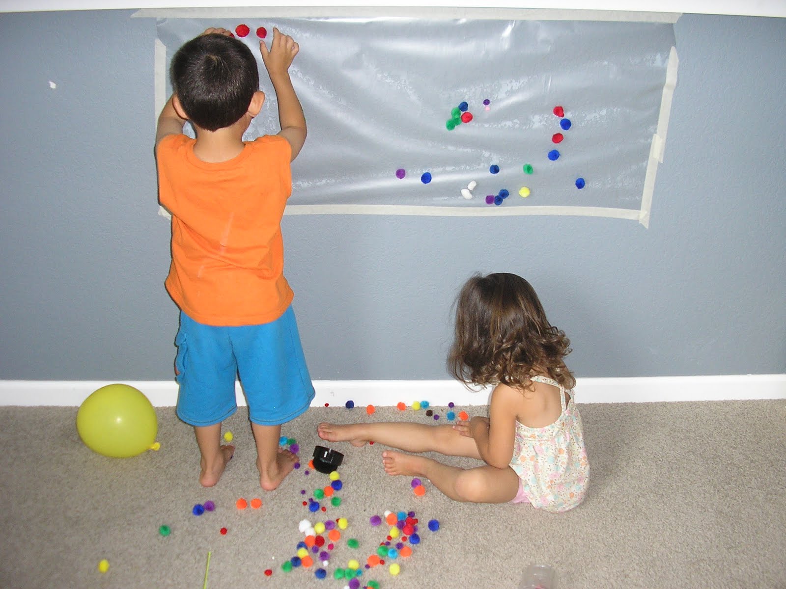 Time for Play: Sticky Paper Fun