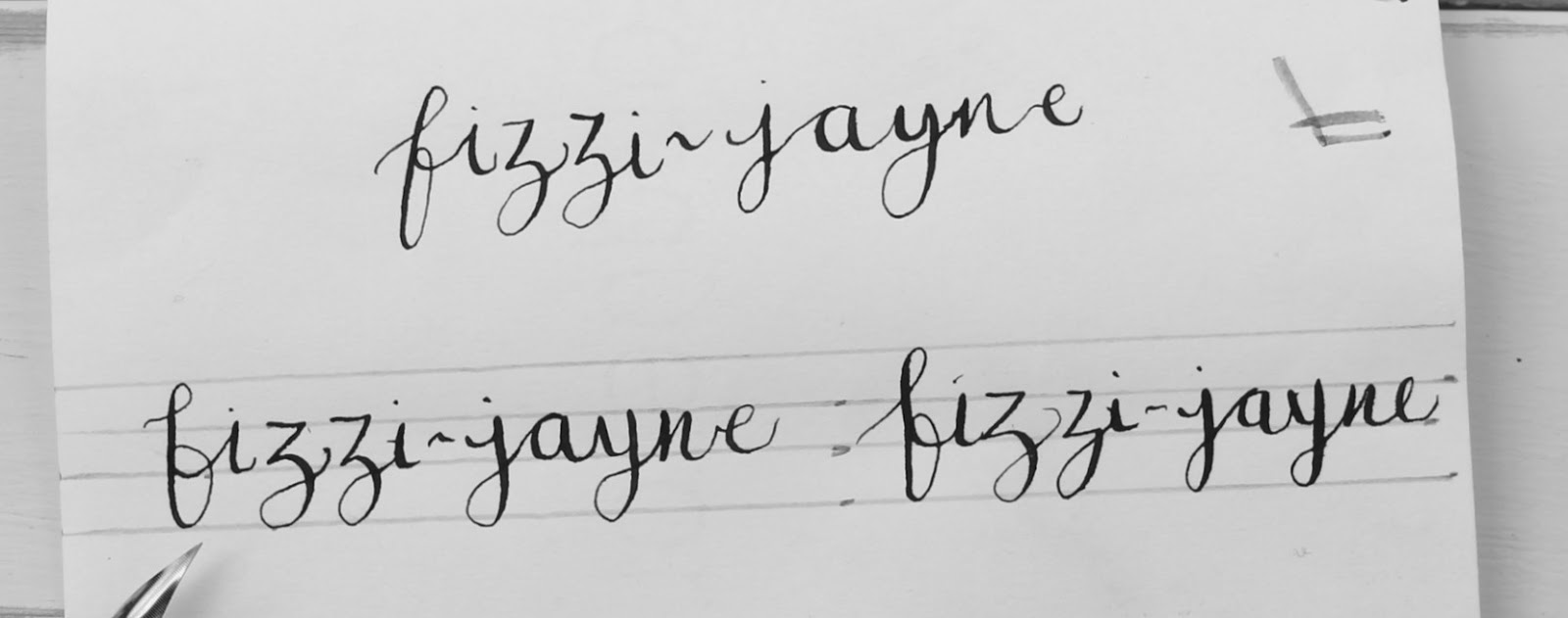 fizzi~jayne makes.... : New Year Crafty Resolution ~ Calligraphy....