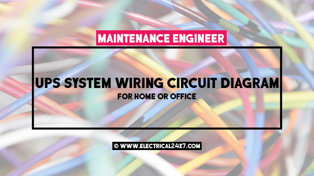 Automatic and manual UPS system wiring for home or office with circuit ...