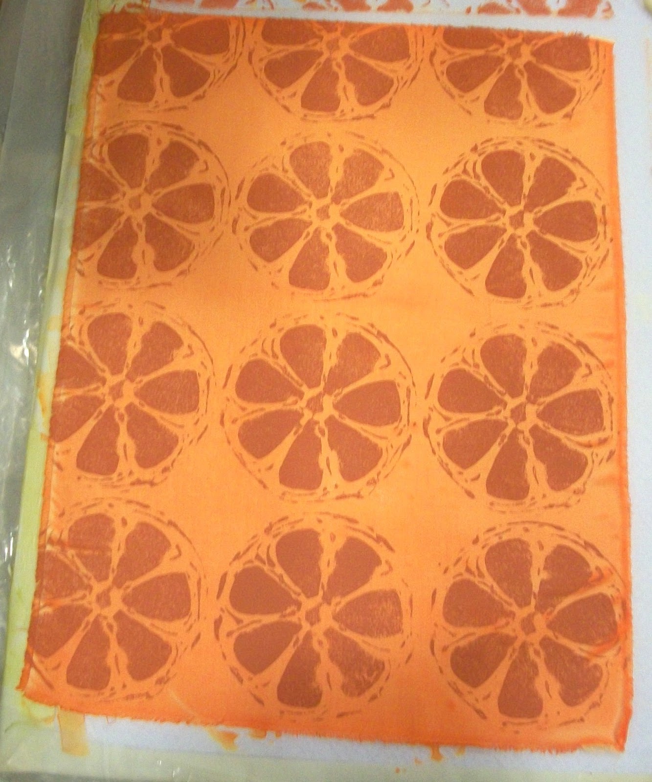 Julie B Booth: Newsletters and Orange Fabric