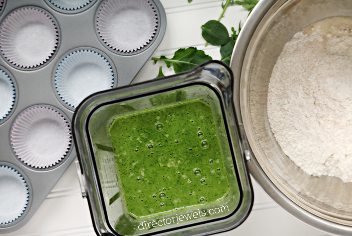 Kale and Spinach Vegan Green Muffins Recipe
