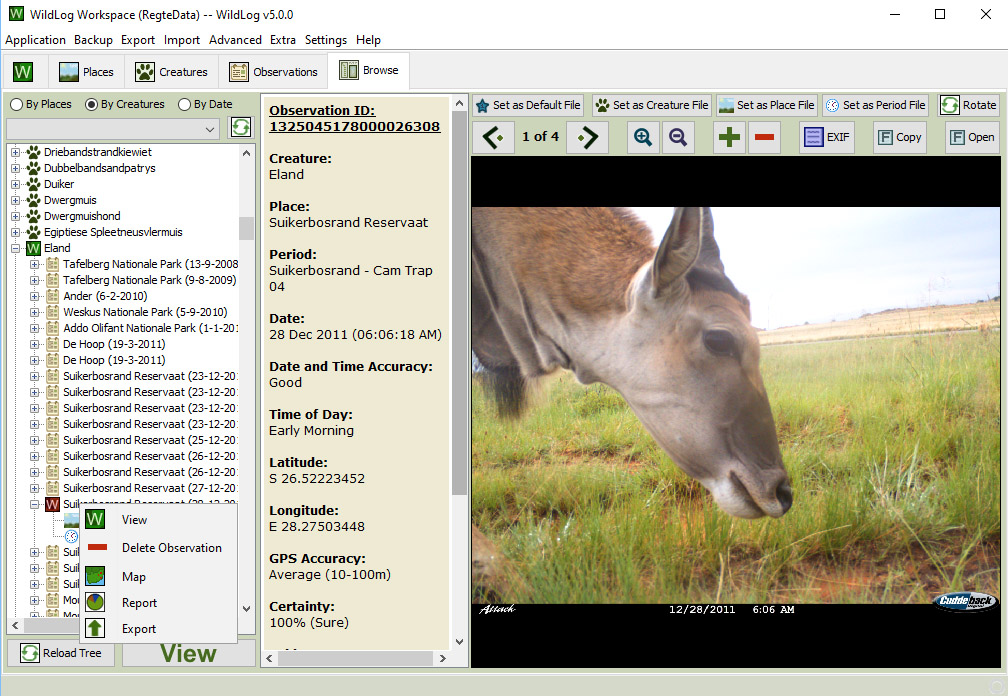 MyWild Software: WildLog