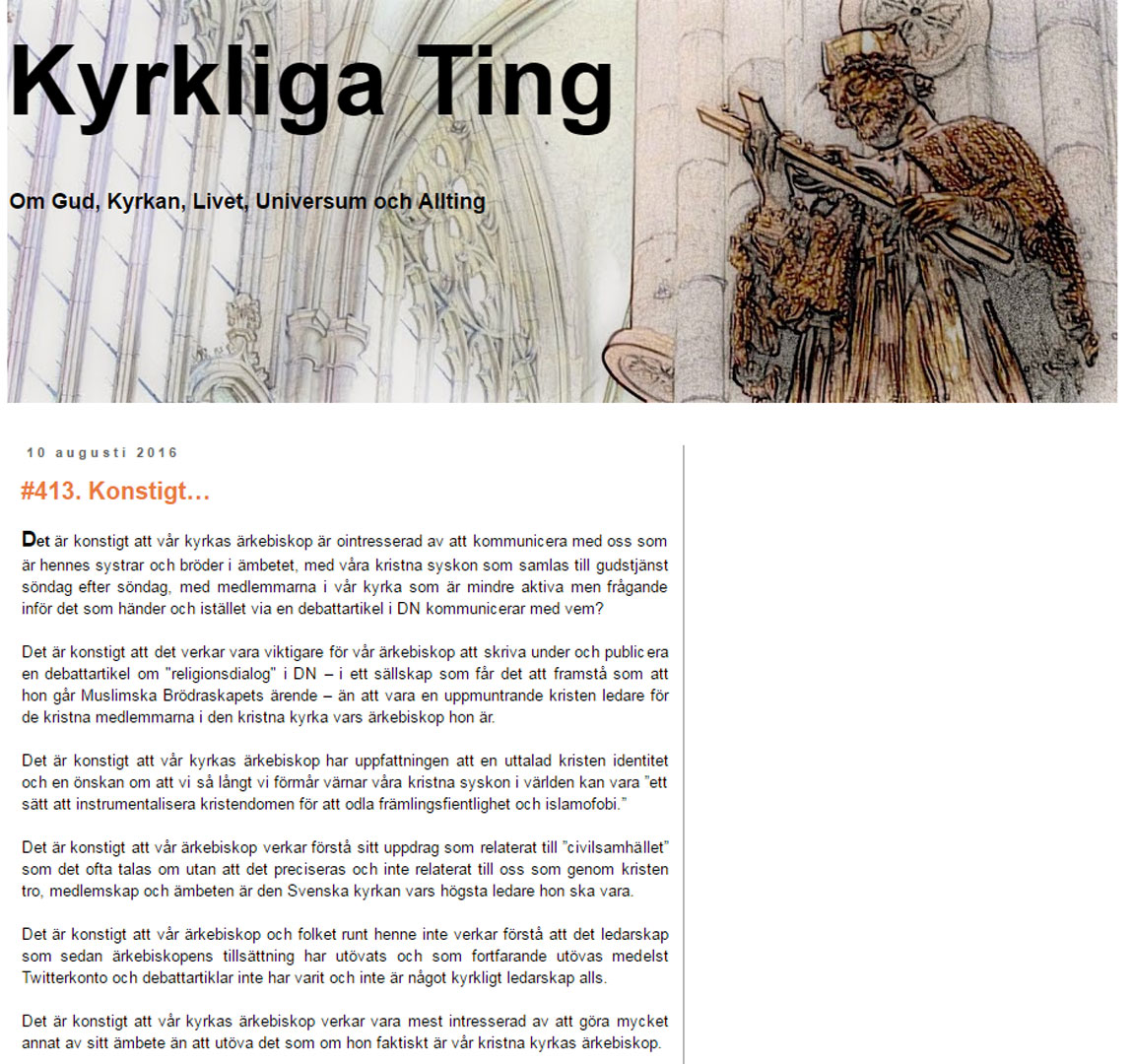 .: Helena Edlund och ärkebiskopen