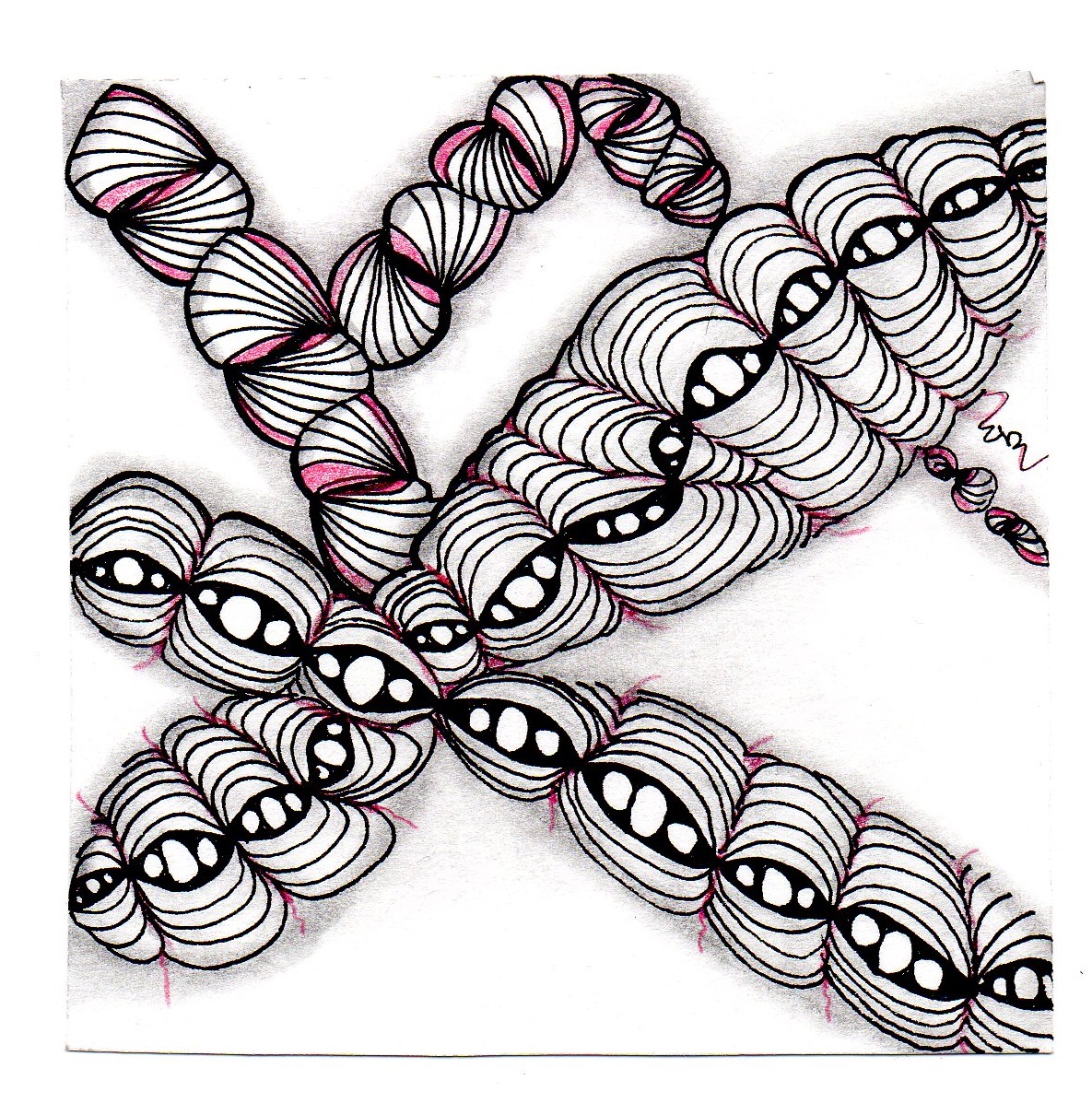 Tickled To Tangle: "It's a String Thing" #232 Tiles