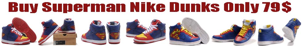Nike Superman/SuperMan Nikes Dunk High Premium ID Blue Red Yellow