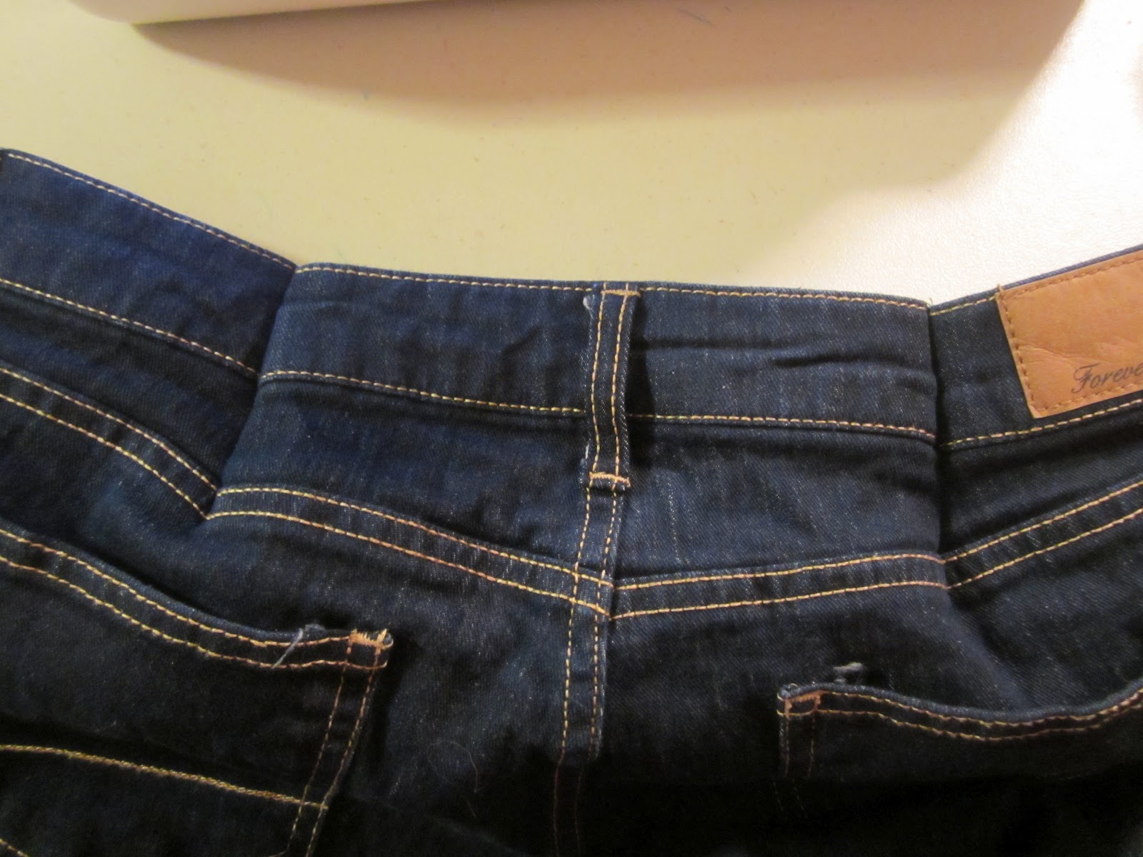 MEANDERINGS OF THE MIND: Taking in Jeans Tutorial