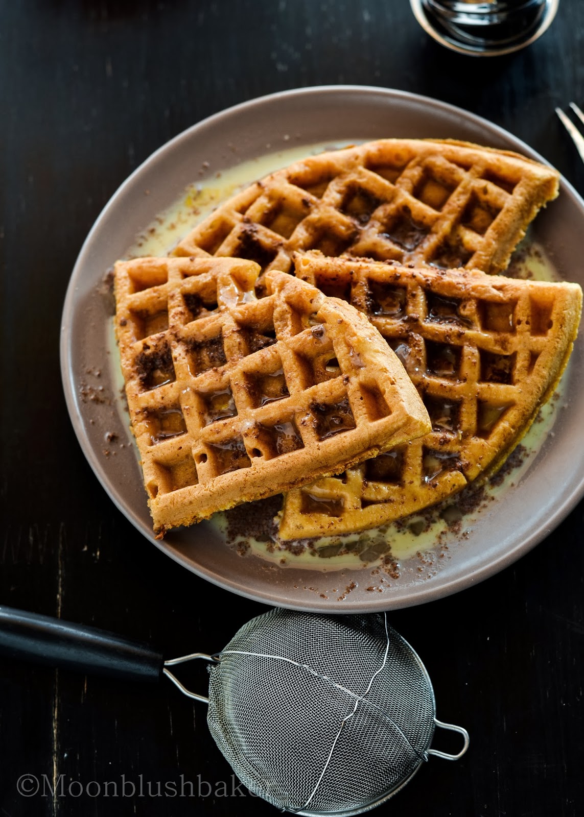 Waffling part 2 /-/Pumpkin donut French waffle | The moonblush Baker