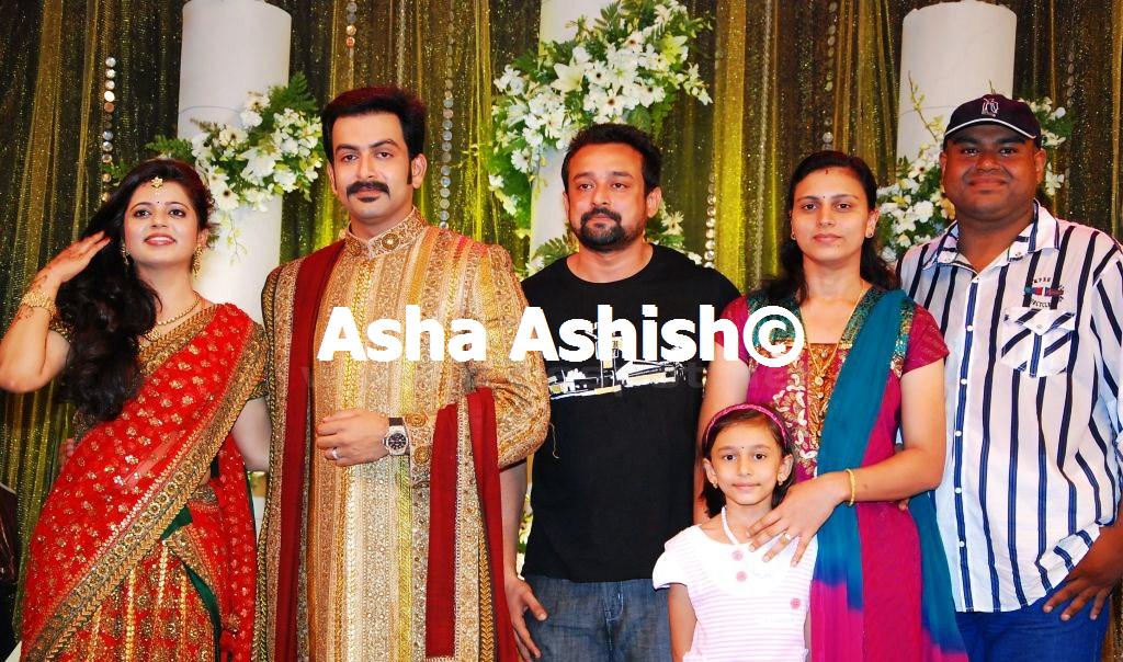 Asha Ashish: Nishanth Sagar and Family with Prithviraj and Supriya Menon