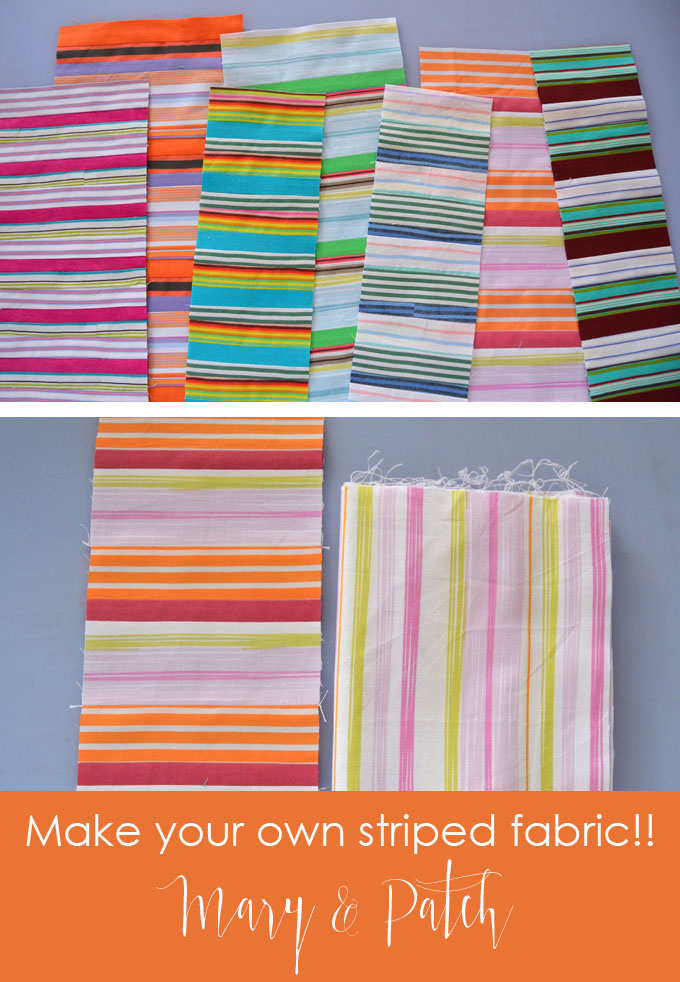 How to make your own striped fabrics! | Mary & Patch