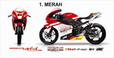 MOTOR KEREN: Minerva Megelli 250R Race Bike Livery Gallery