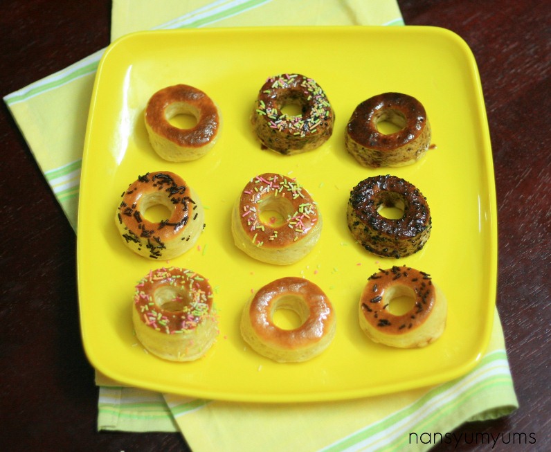Nan's yum-yums!: Baked Doughnuts [Eggless]