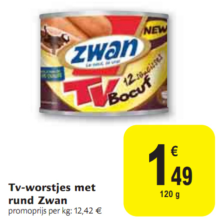 leefgratis: 100% terugbetaald zwan tv worsten