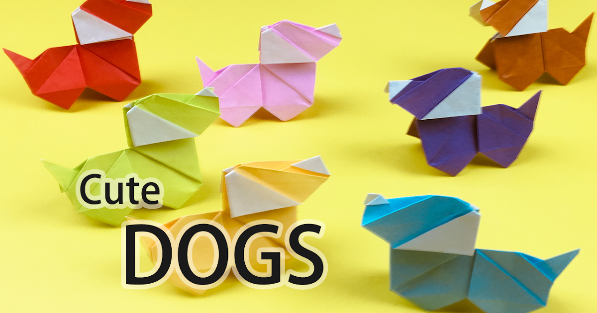 How to Make a Paper Dog Origami Easy Step by Step EP-1 (วิธี พับหมา ...