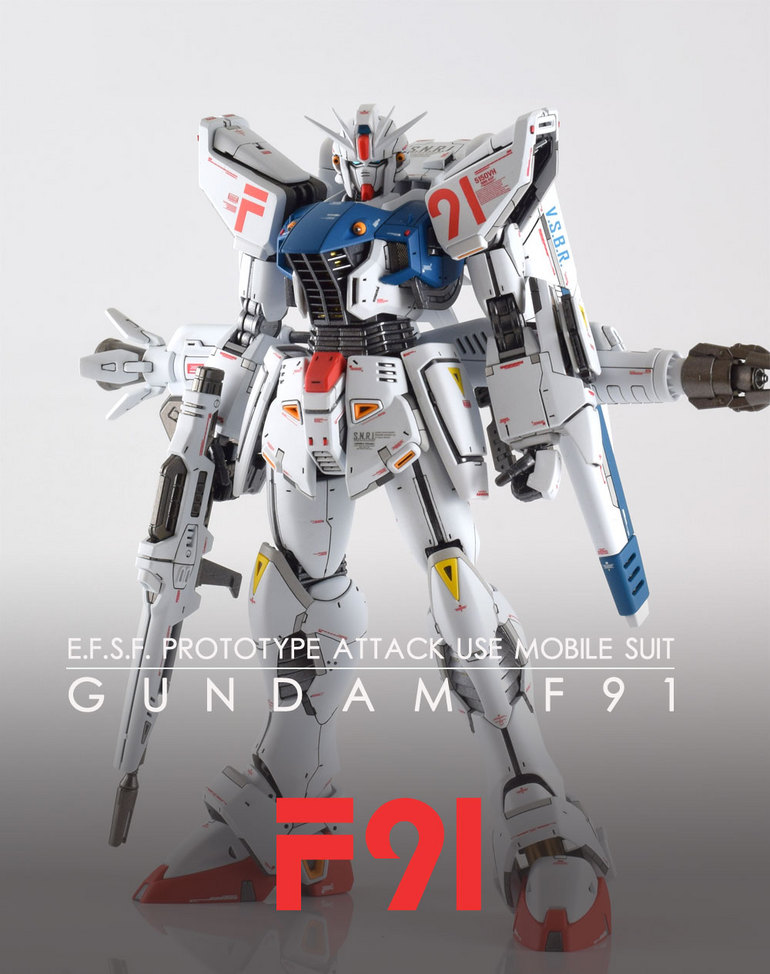 Custom Build: MG 1/100 Gundam F91 ver. 2.0 [Detailed]