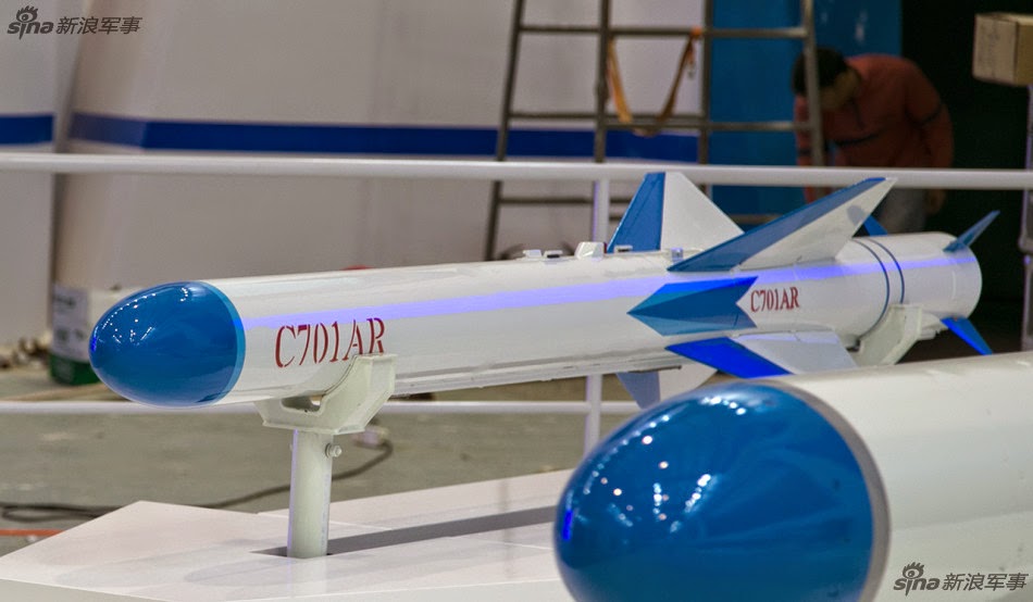 Zhuhai Air Show 2014 : C602 , C802A and C701AR anti-ship missiles ...