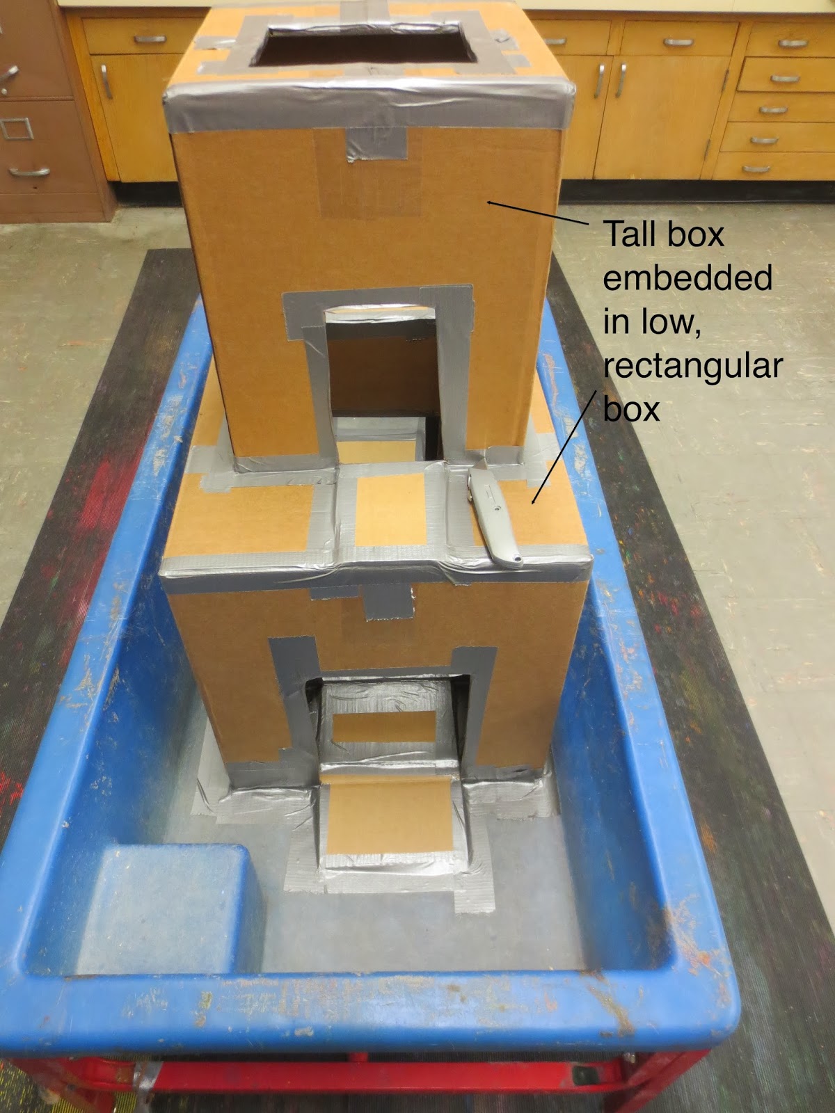 SAND AND WATER TABLES: THE BOX TOWER AS AN INVITATION TO PLAY