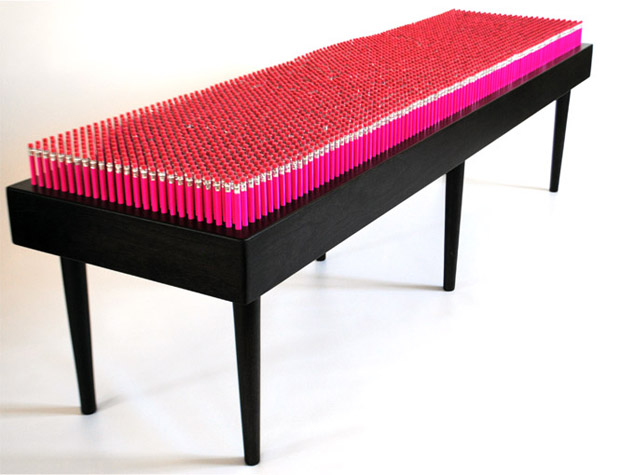mosaicworks.ca: The Pencil Bench designed by Boex