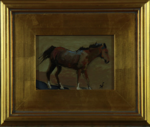 Susan Fowler Fine Art: Impressionist Equine Oil Painting “Brown ...