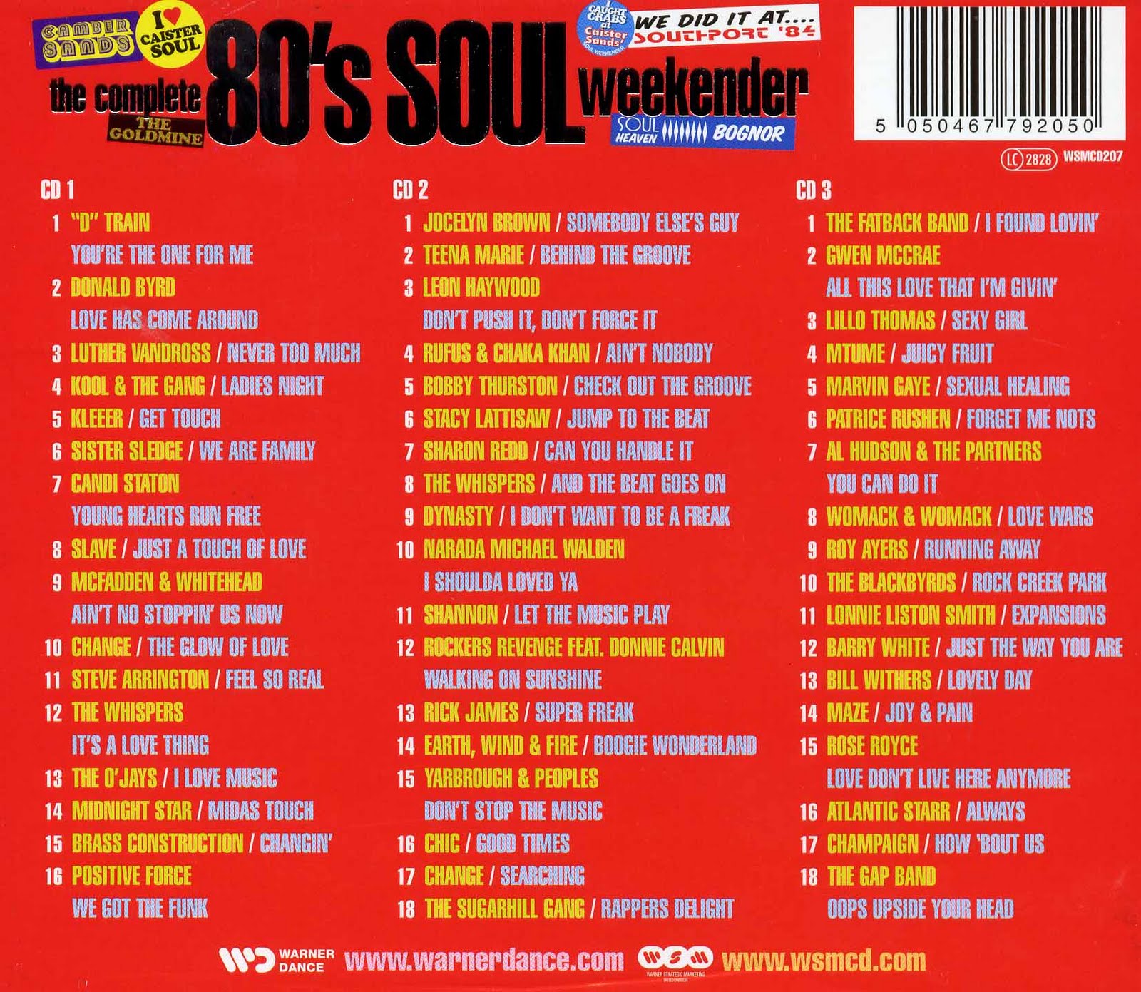 Música Para Pen Drive: The Complete 80's Soul Weekender - 3 Cd's