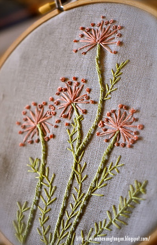 Sulam Benang Tangan: Bunga sulam