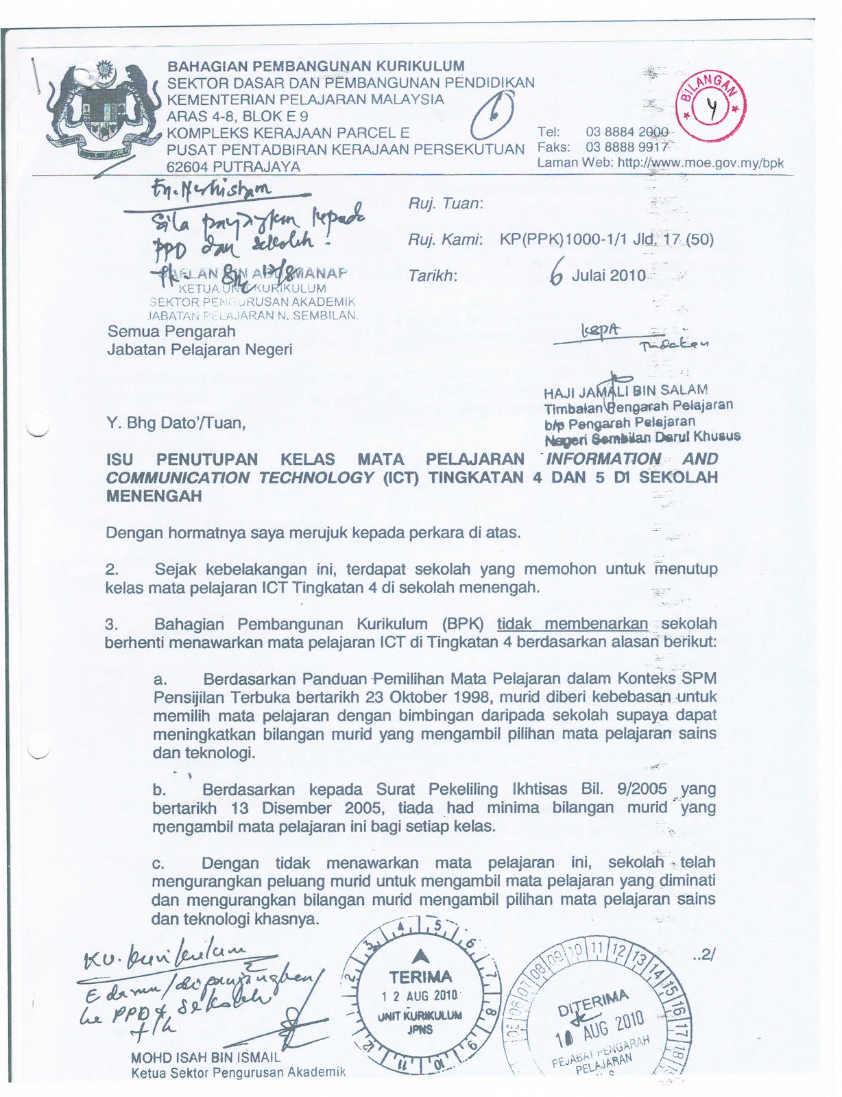 Contoh Surat Penutupan Subjek Elektif Sekolah Menengah - AyaanmcyDuarte