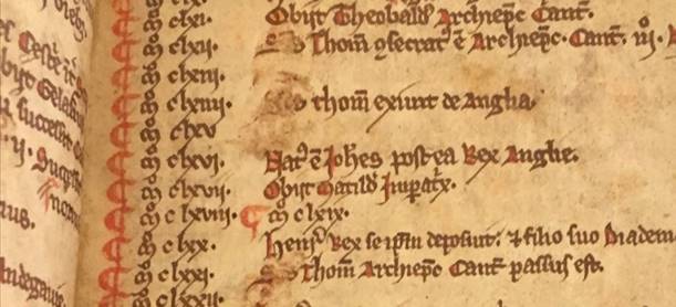Medieval Codes : Thomas Becket and Reading the Reception in the South ...
