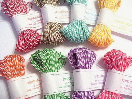 Print Pink Design: Fio Colorido para convites - Divine Twine