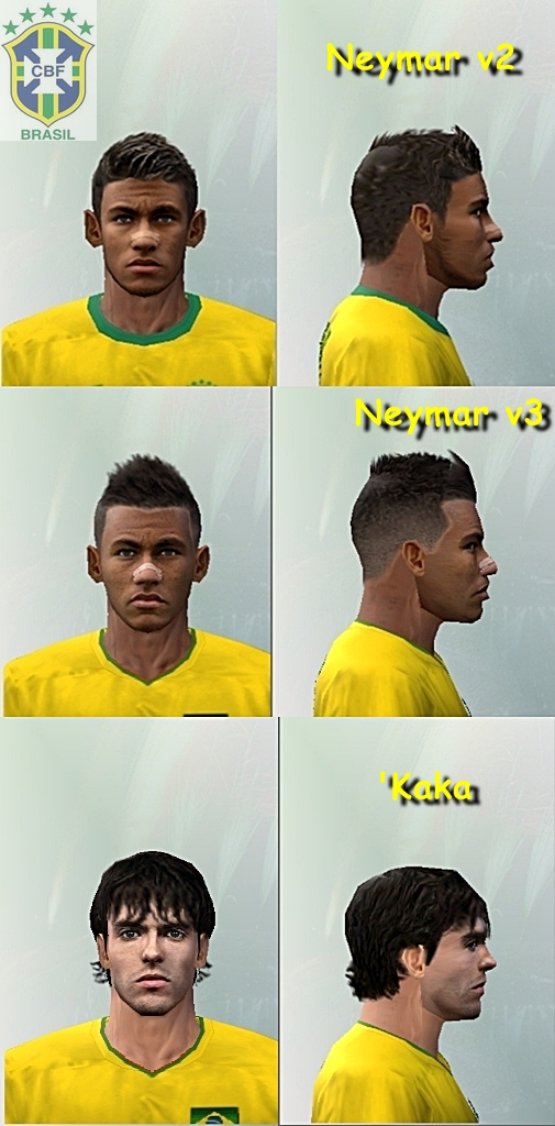 Faces: Kaká e Neymar - PES 6 ~ BRASIL APPS
