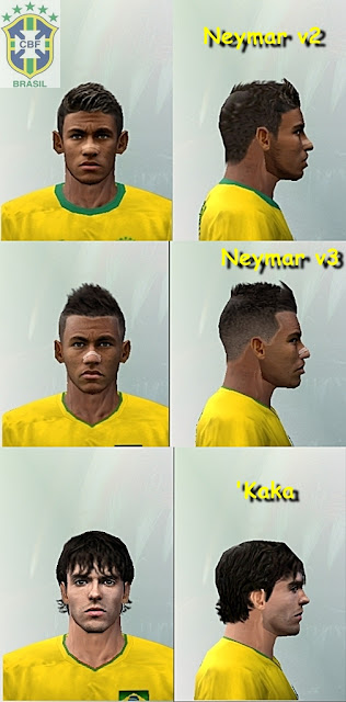 Faces: Kaká e Neymar - PES 6 ~ BRASIL APPS