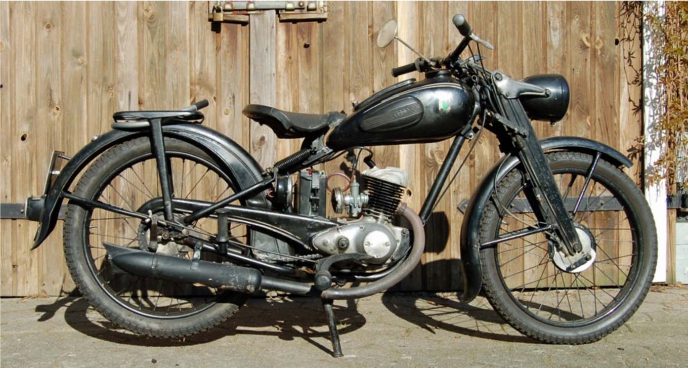 Motorcycle Parts BSA Bantam D1 Plunger Frame Fishtail Silencer With Fin ...