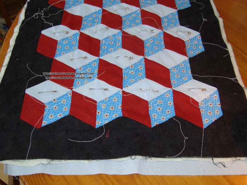 Croché da Dodo: Cubos em patchwork