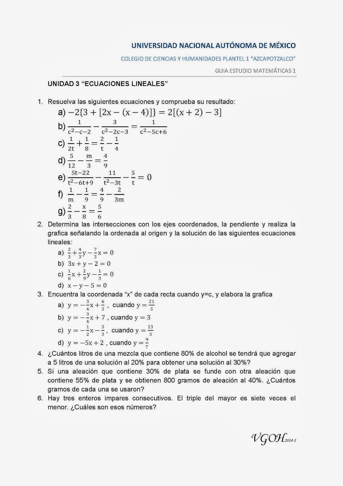 MATEMATICAS CON TIC´S: GUÍA ESTUDIO MATEMÁTICAS 1